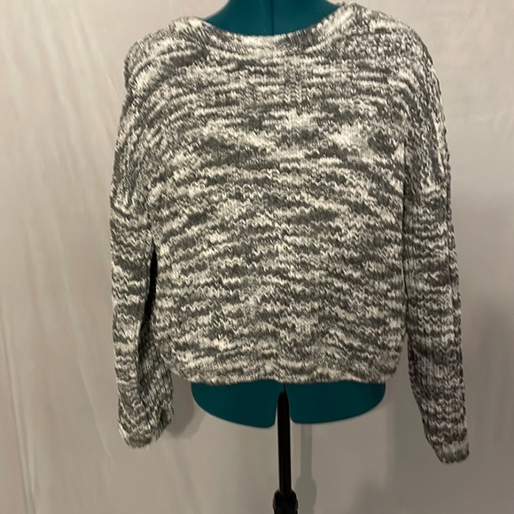 SO | Sweaters | So Softest Grey White Knit Sweater Xl | Poshmark